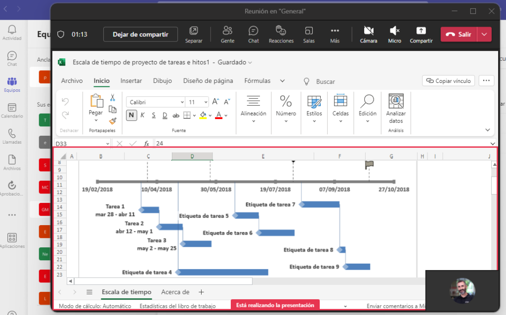 Mejora la colaboración en tus reuniones de Microsoft Teams con Excel Live – PowerTips.es